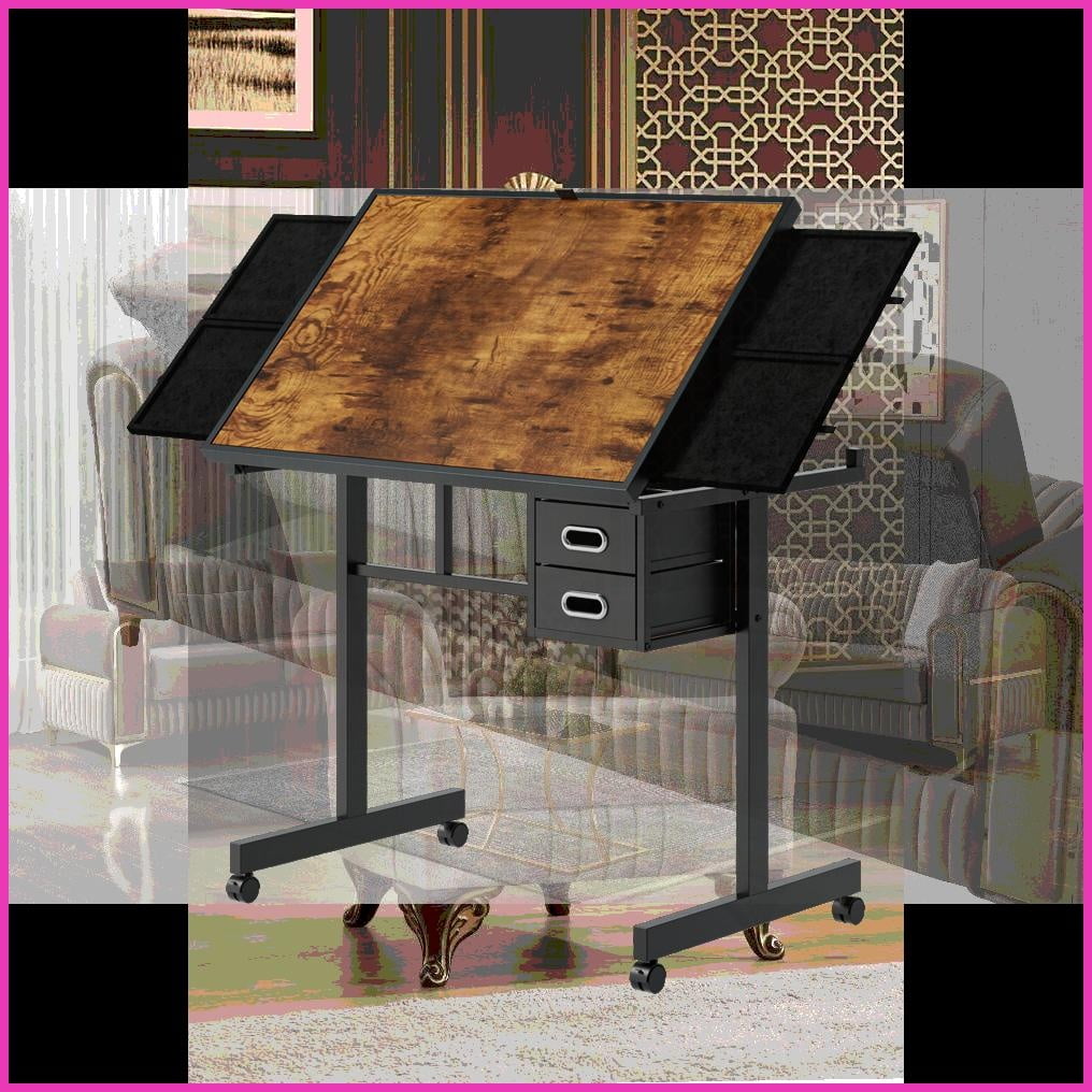 Multi-Functional Coffee Table with 6 Storage Drawers, Waterproof ...