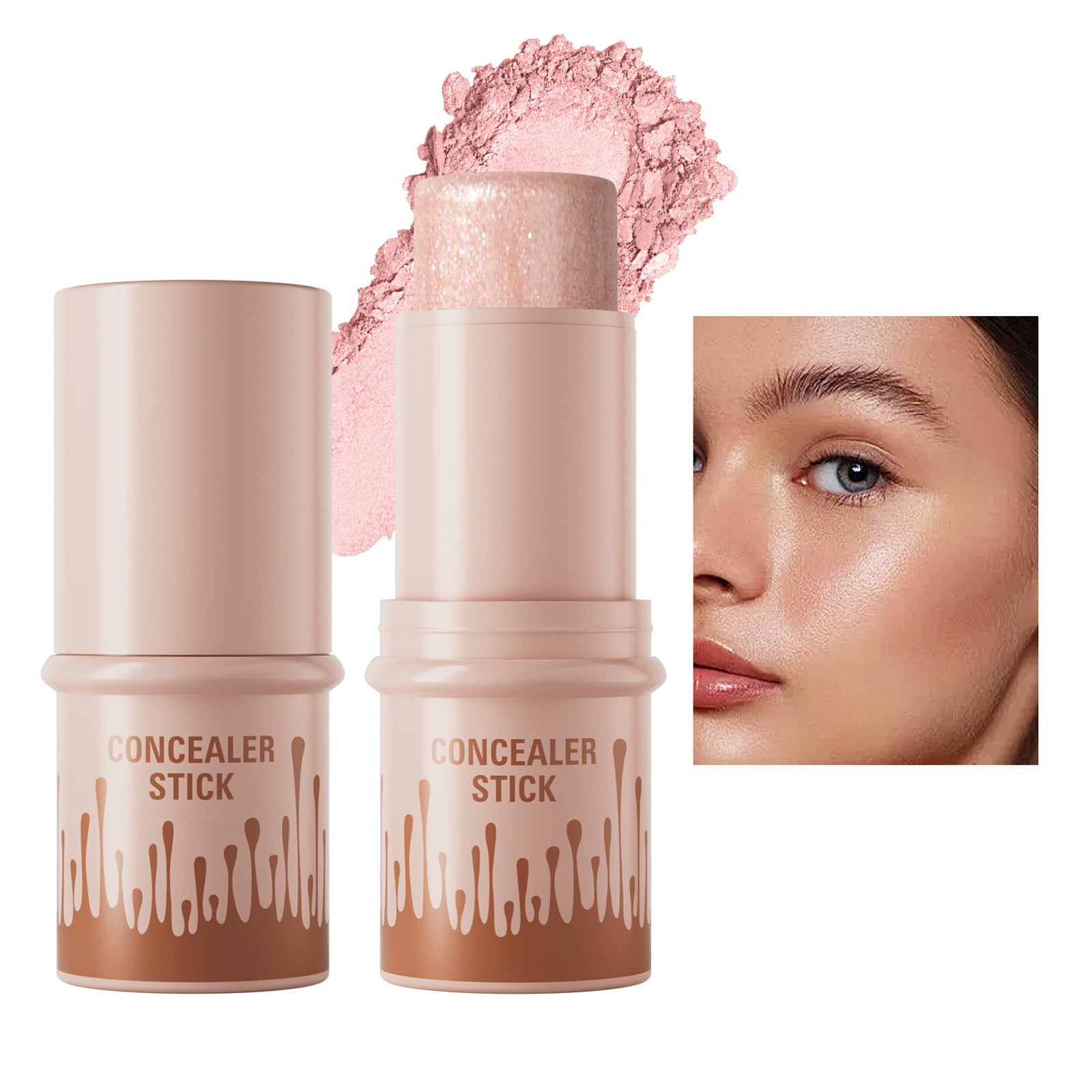 Multi Functional Cosmetic Stick High Gloss Powder Blusher Stick Rouge ...