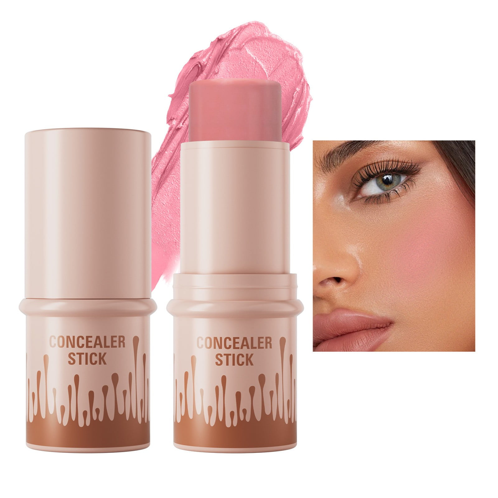 Multi Functional Cosmetic Stick High Gloss Powder Blusher Stick Rouge ...