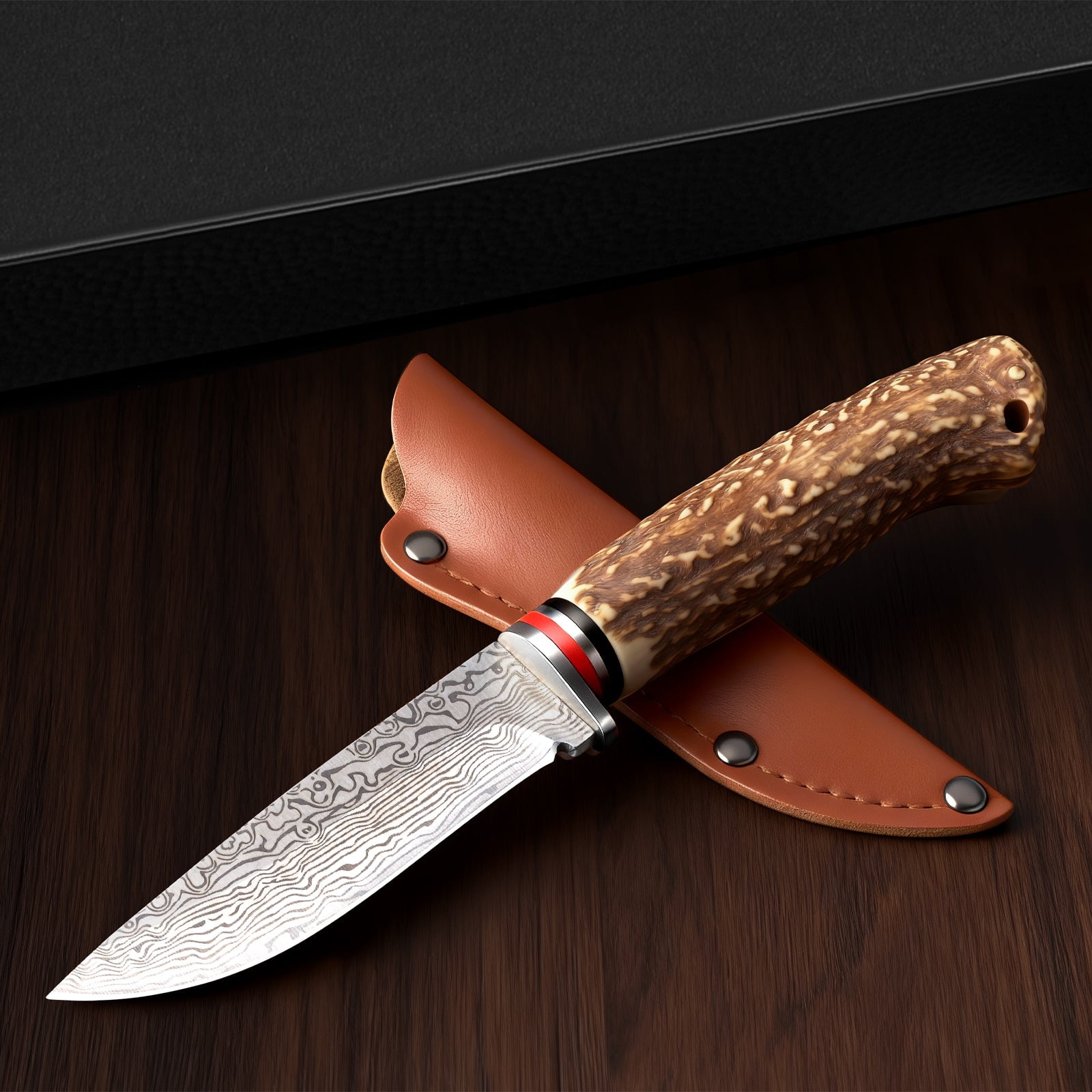 Multi-Functional Damascus Pattern Stainless Steel Blade with ...