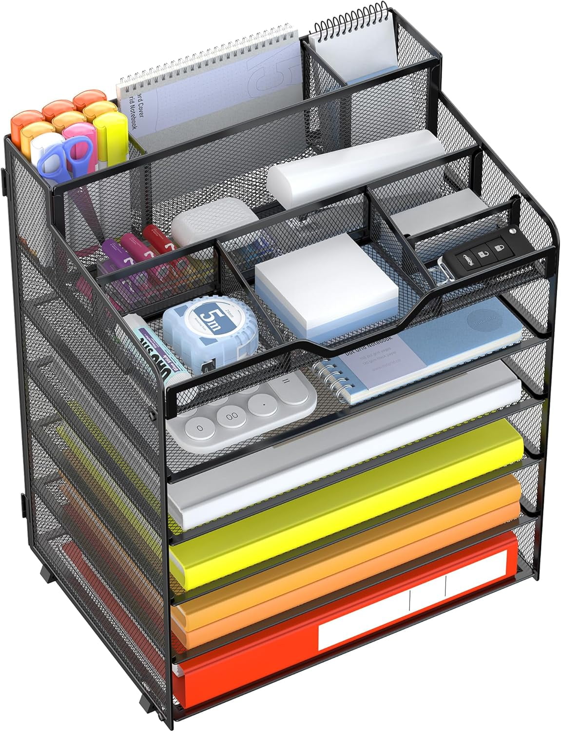 Multi-Functional Desk Organizer Tray, 5 Tier Paper Letter Tray ...