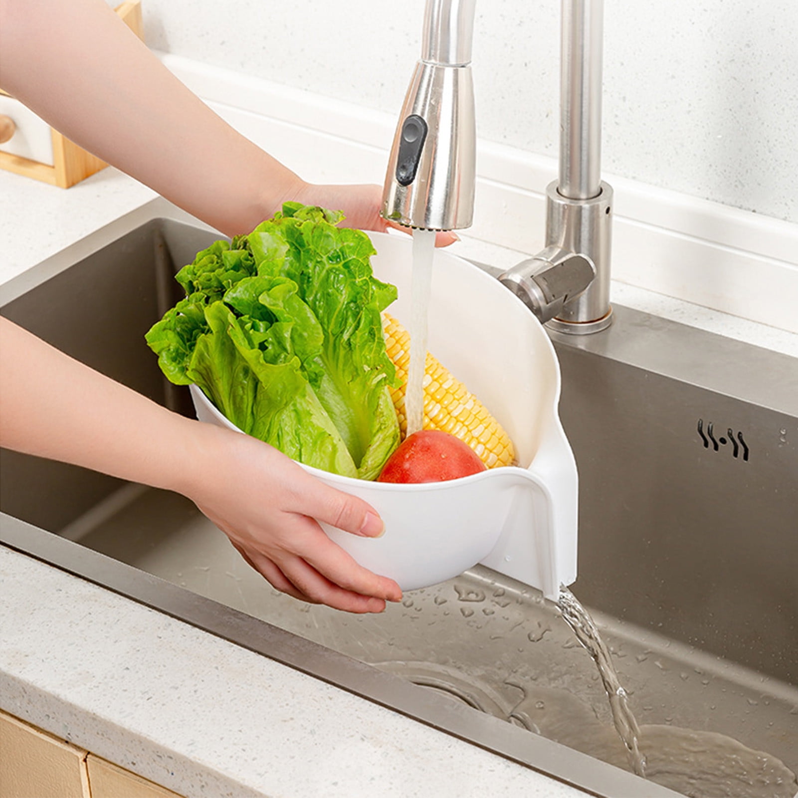 Multi Functional Draining Basket | Plastic Colander Strainer Funnel ...