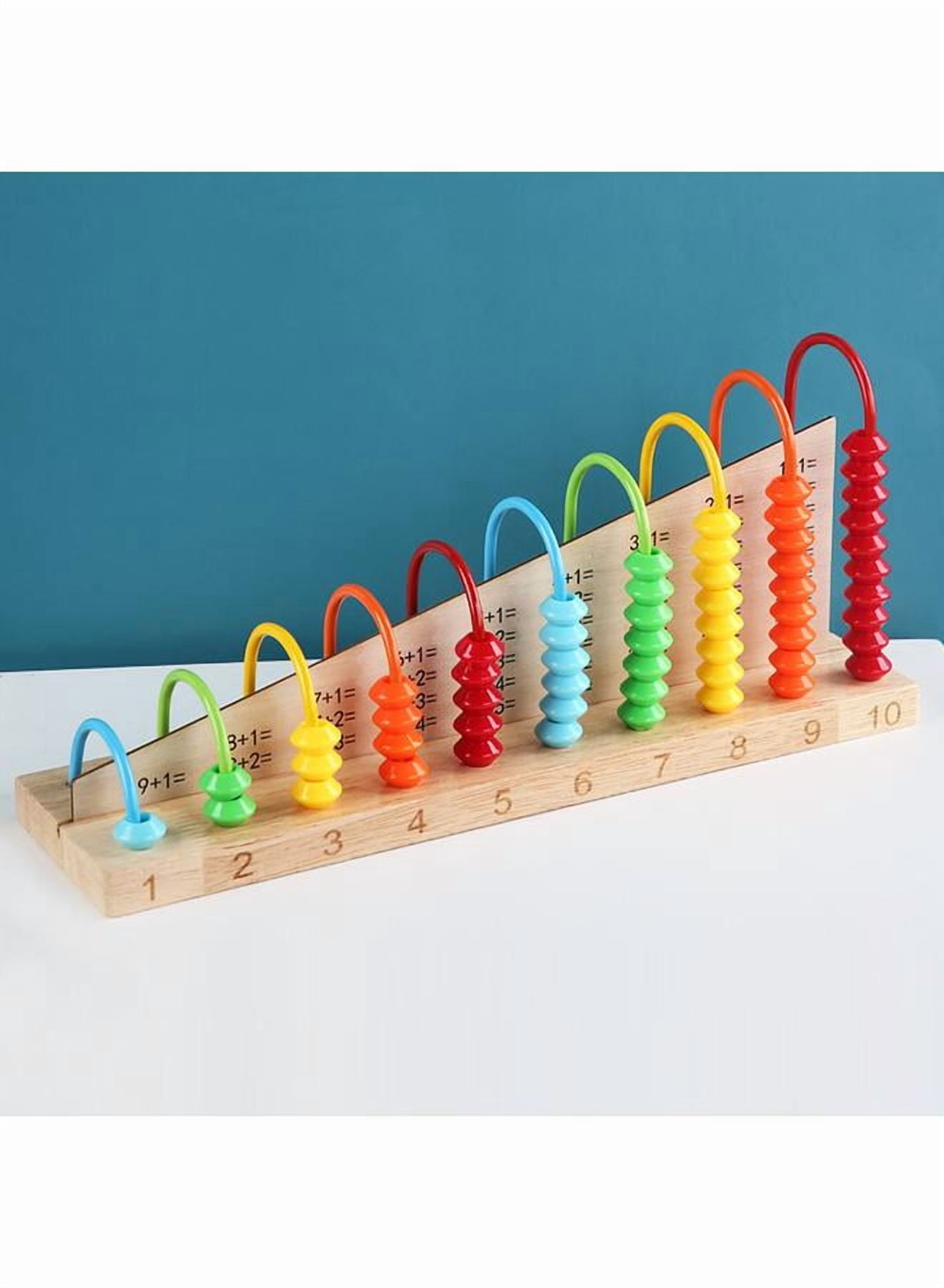 Multi Functional Early Education Learning Abacus Calculation Shelf Toy ...