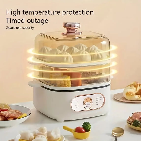 Multi Functional Electric Steamer, Large Capacity with PP Steaming Rack ...