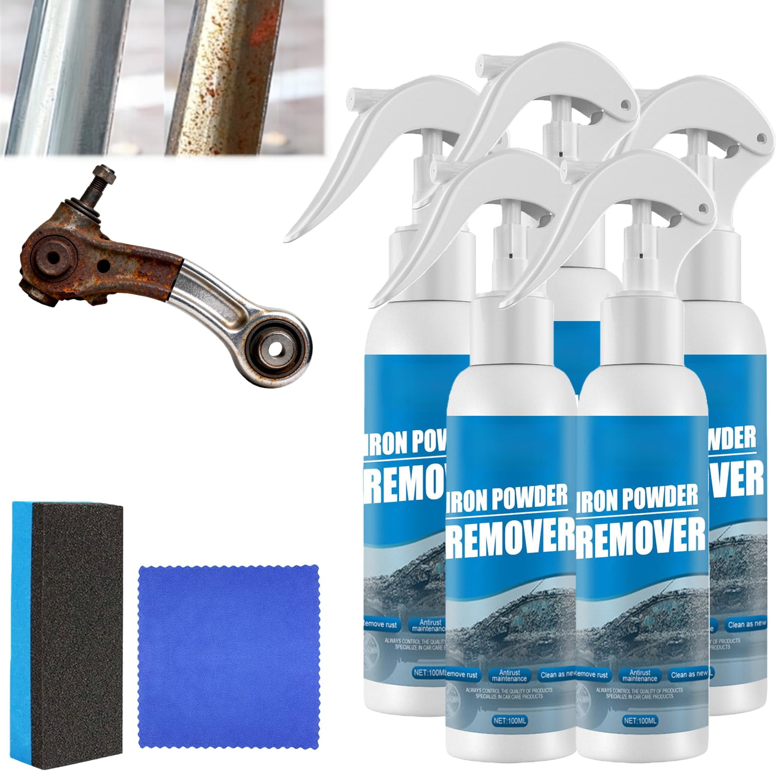 Multi-Functional Fast-Acting Rust Removal Spray – 100ML Portable Metal ...