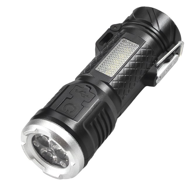 Multi-Functional Flashlight with Lighter - 3.86 x 1.26 Inches ...