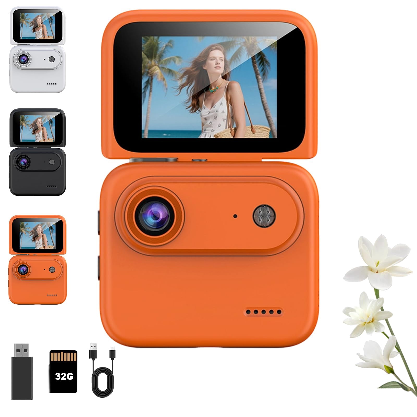 Multi-Functional Flip Screen Action Camera – 4K HD with 143° Wide-Angle ...