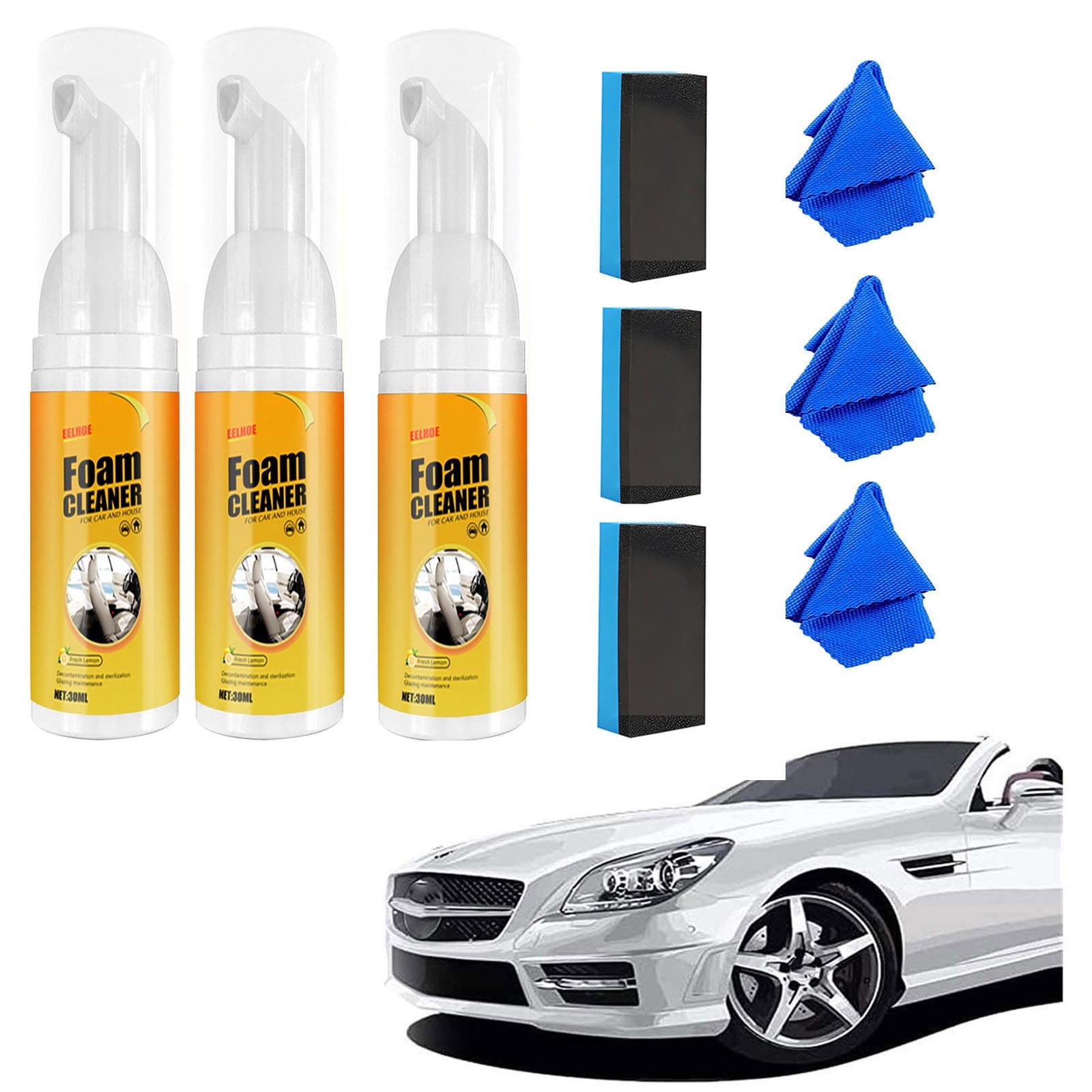 Multi Functional Foam Cleaner Inside Car Windshield Cleaner Car Car Wash Kit Supplies ...