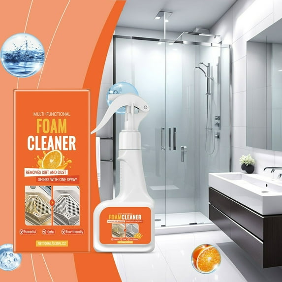 Multi-Functional Foam Cleaner for Oil Stains, Household Degreaser Spray ...