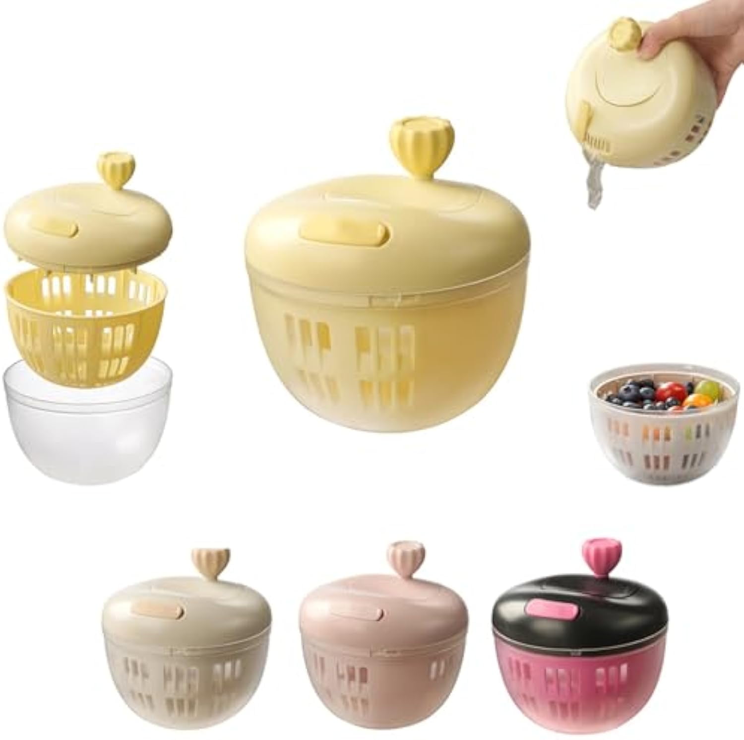 Multi-Functional Fruit & Vegetable Draining Basket – Wash and Drain in ...