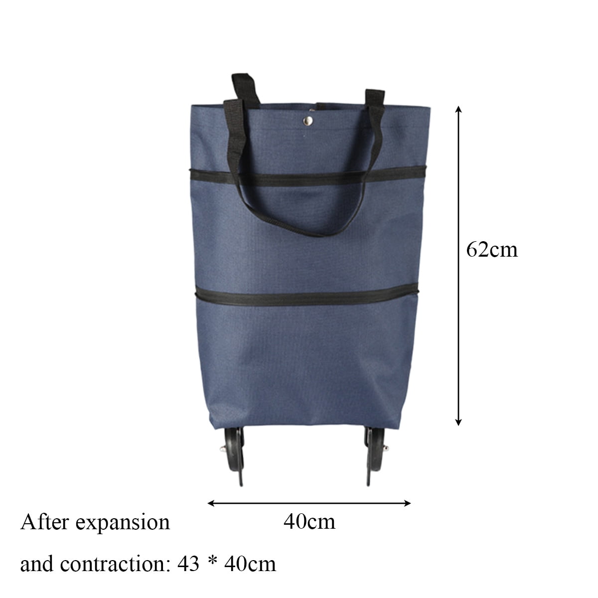 Multi-Functional Hand-Pull Folding Shopping Cart Compact Portable ...