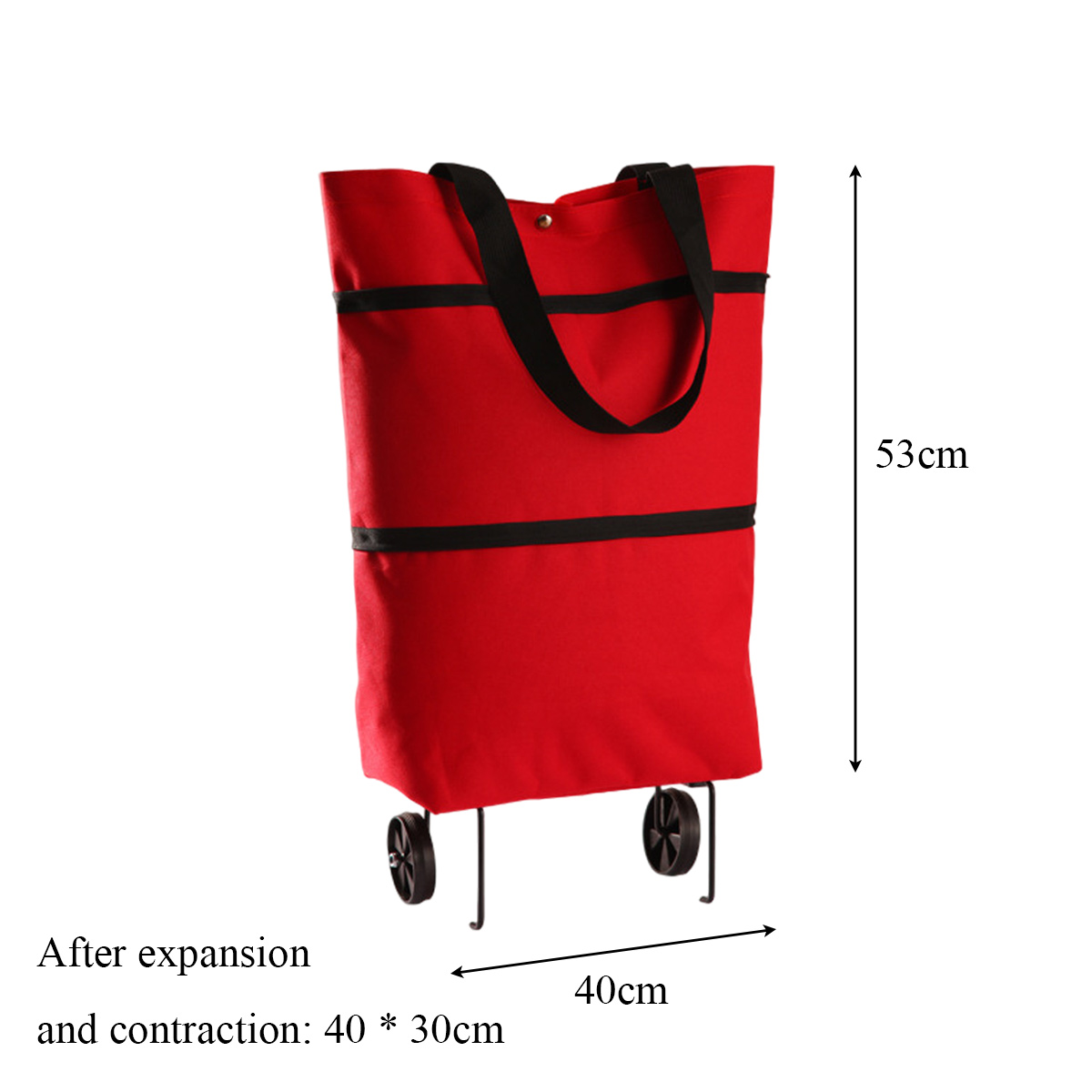 Multi-Functional Hand-Pull Folding Shopping Cart Compact Portable ...