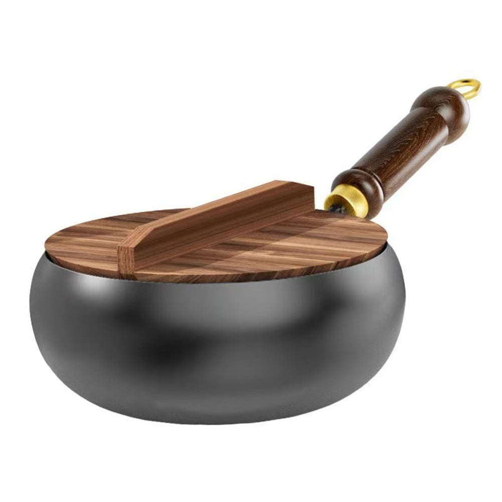 Multi Functional Iron Frying Pan Hand Forged Big Belly Design for Chefs ...