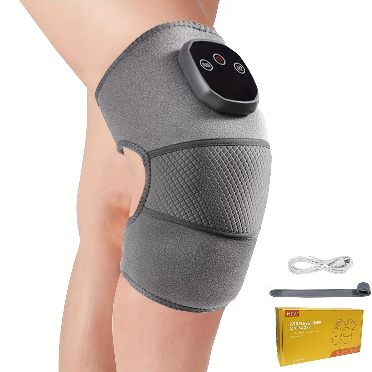 Multi-Functional Knee & Leg Massager with Adjustable Heat & Vibration ...