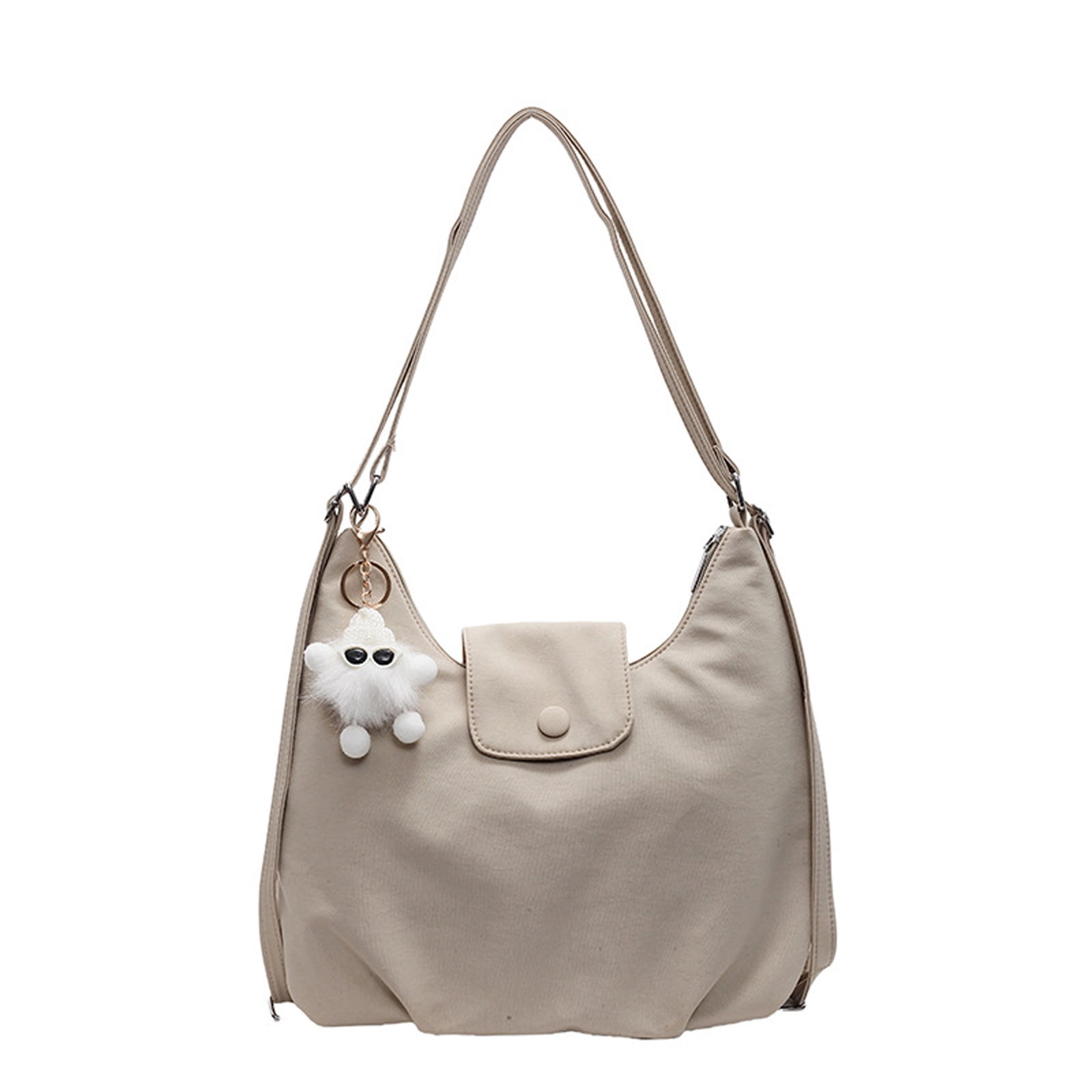 Multi-Functional PU Backpack With Detachable Charm, Spacious Design For ...