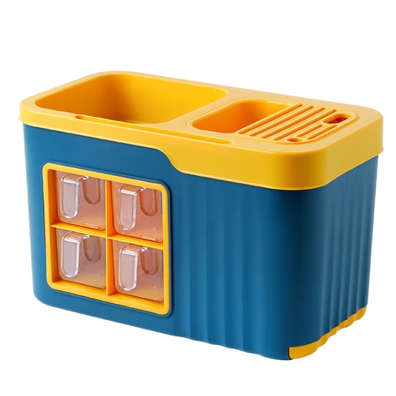 Multi-Functional Pull-Out Spice Box Organizer with Drain Tray, All-in ...