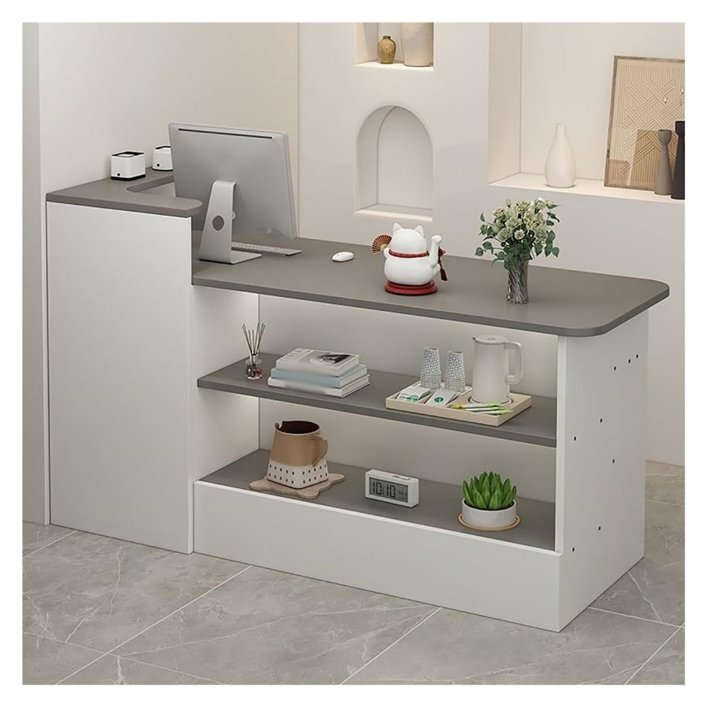 Multi-Functional Reception Desk, Contemporary Retail Counter with ...
