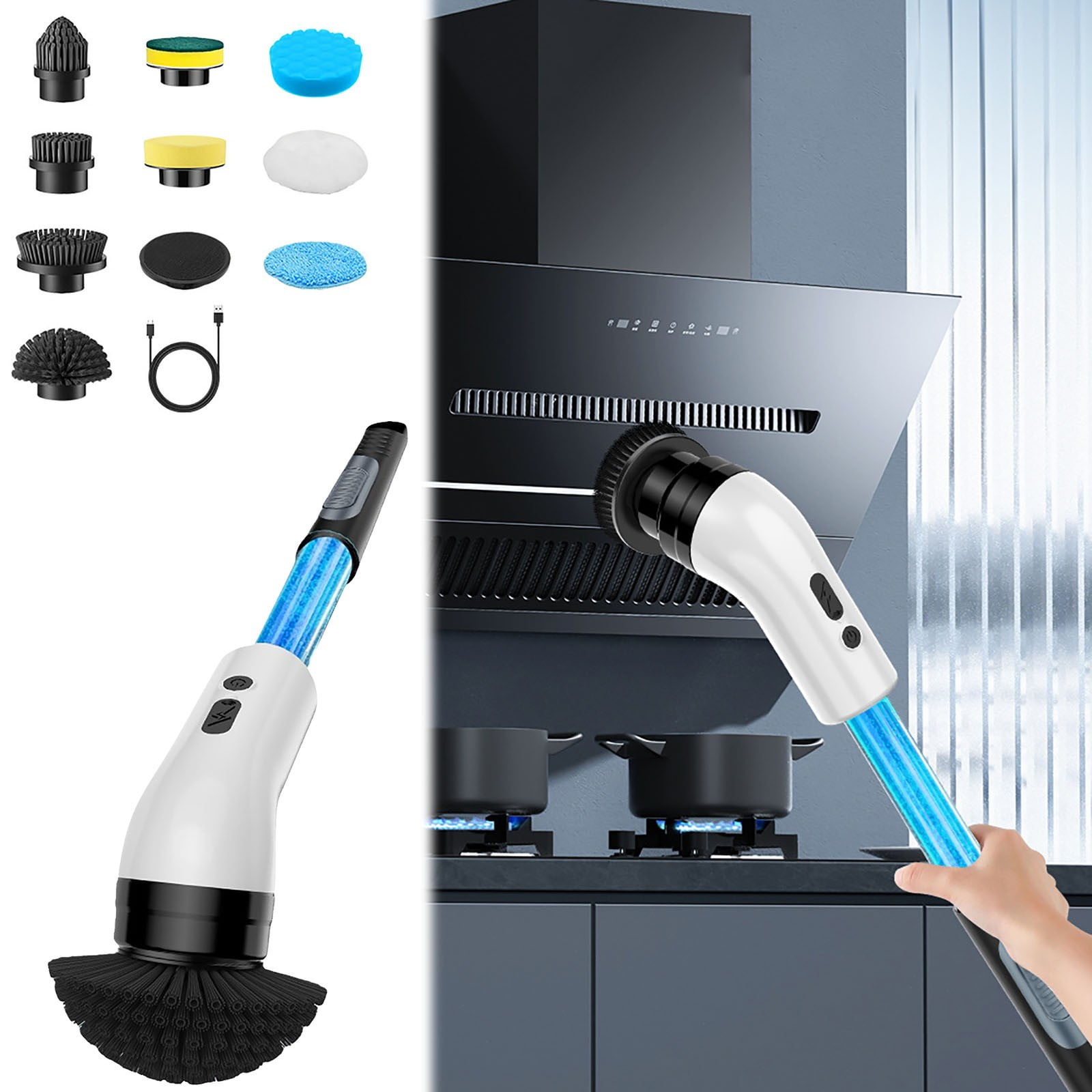 Multi Functional Rechargeable Brush, Automatic Rotation, Liquid Filling ...