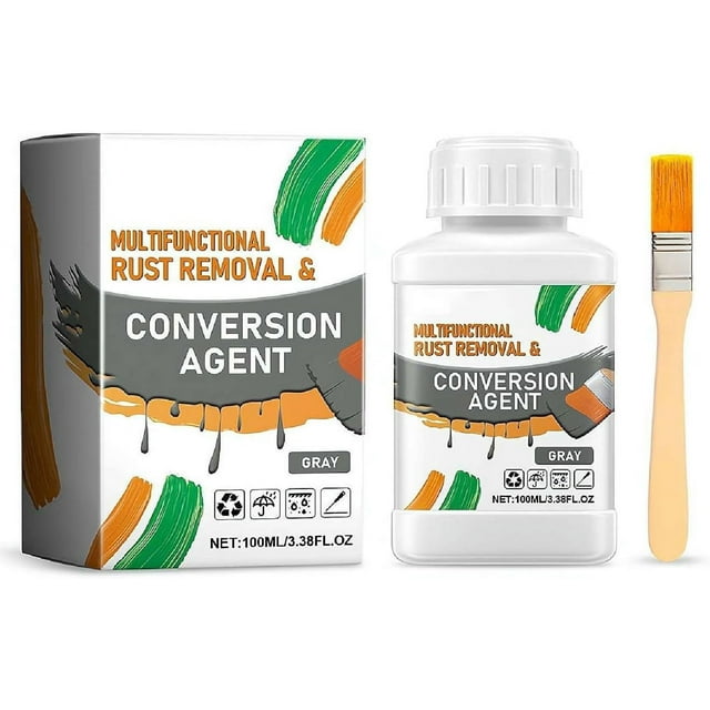 Multi-Functional Rust Converter Set, Heavy-Duty Metal Rust Remover and ...