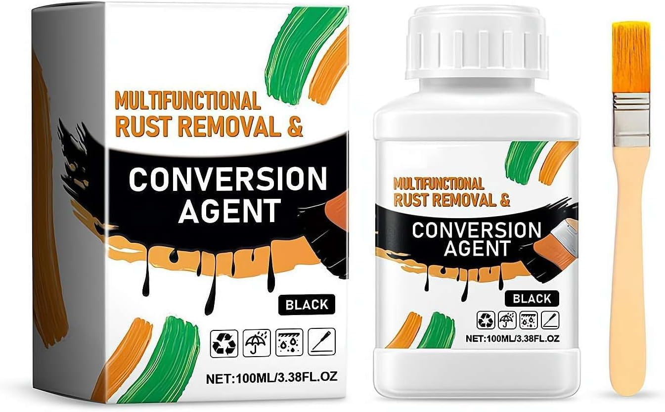 Multi-Functional Rust Converter Set, Heavy-Duty Metal Rust Remover and ...