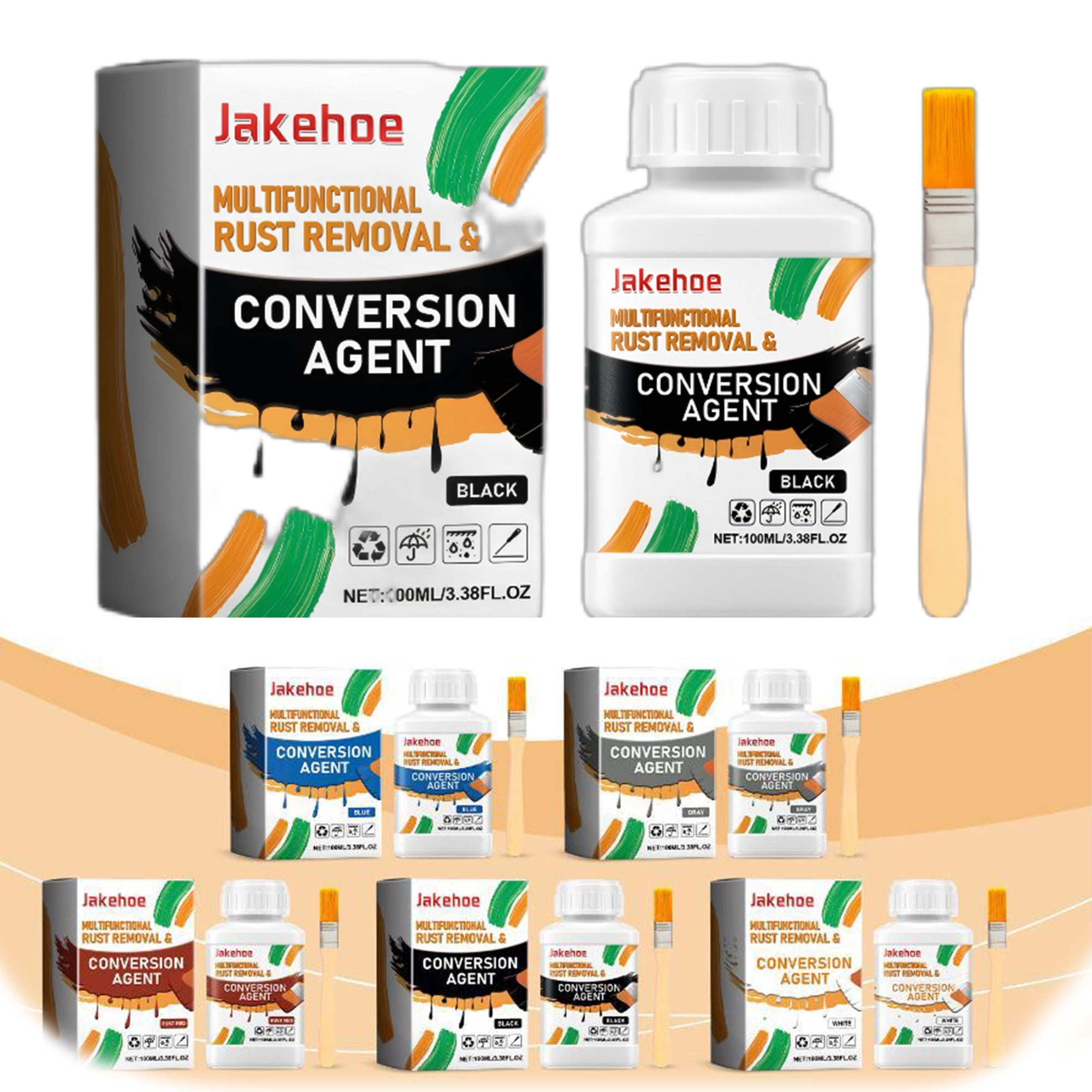 Multi-Functional Rust Converter Set,Rust Removal and Conversion Agent ...