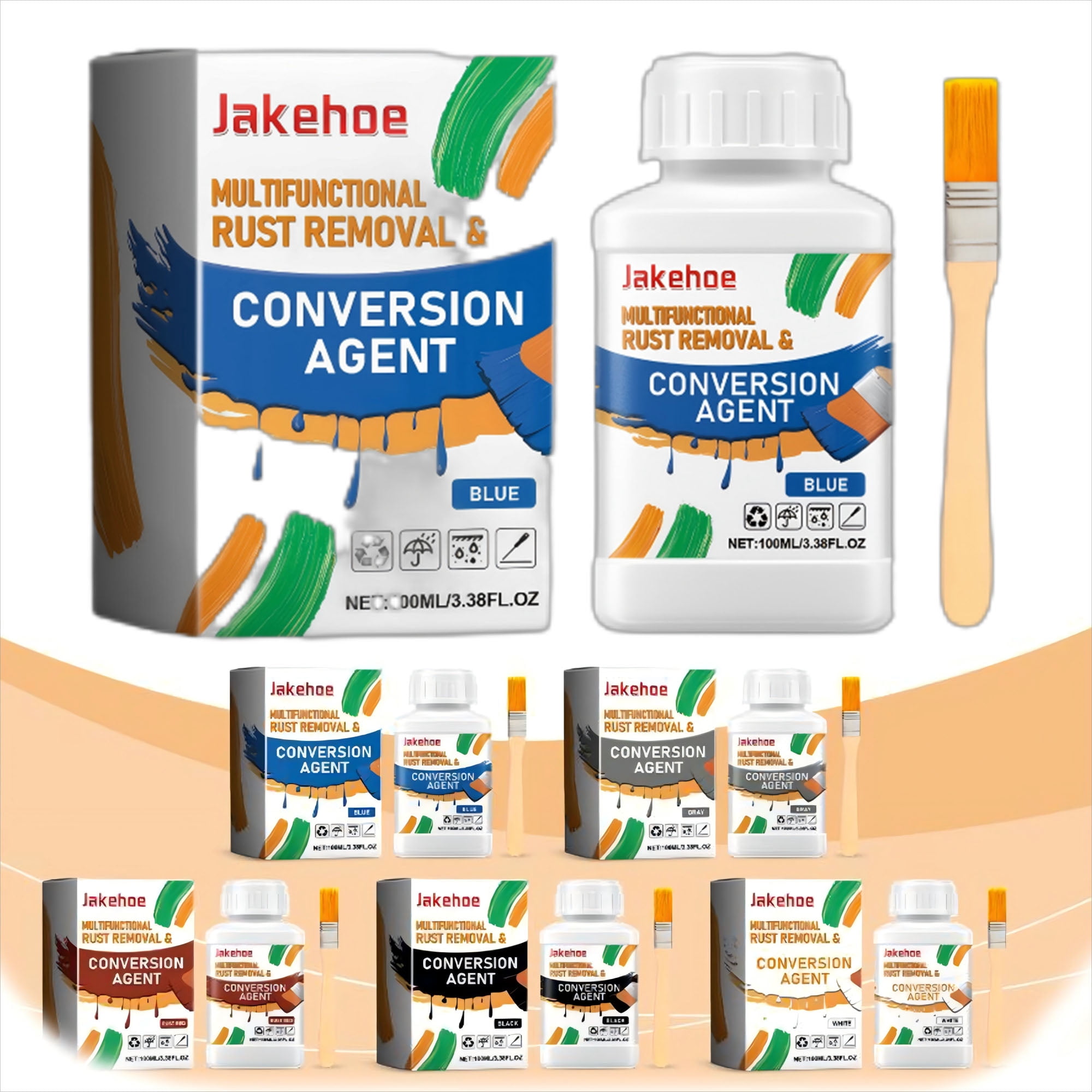 Multi-Functional Rust Converter Set,Rust Removal and Conversion Agent ...