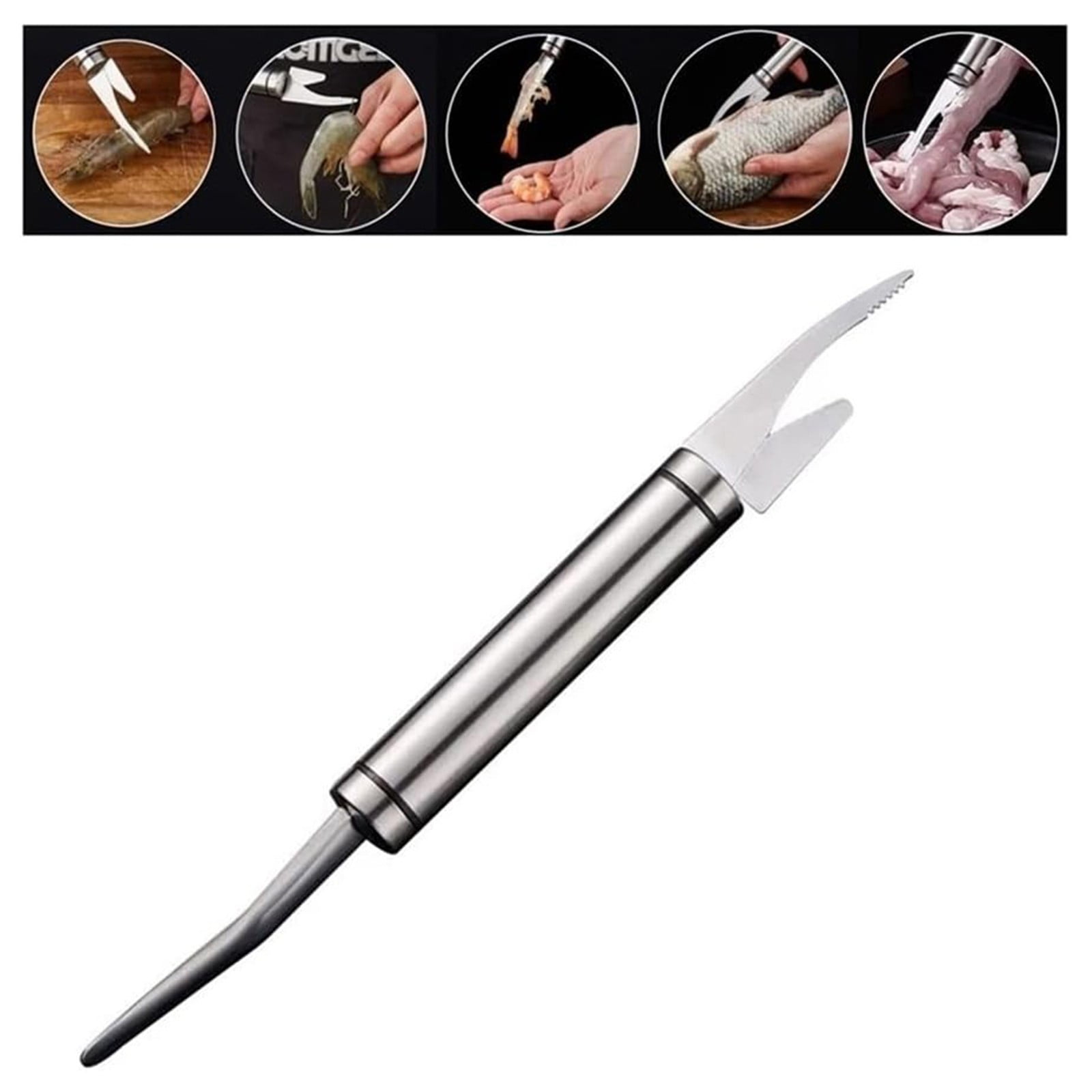 Multi Functional Shrimp Line Fish Cutter,Polishing Stone，Grey，Metal ...