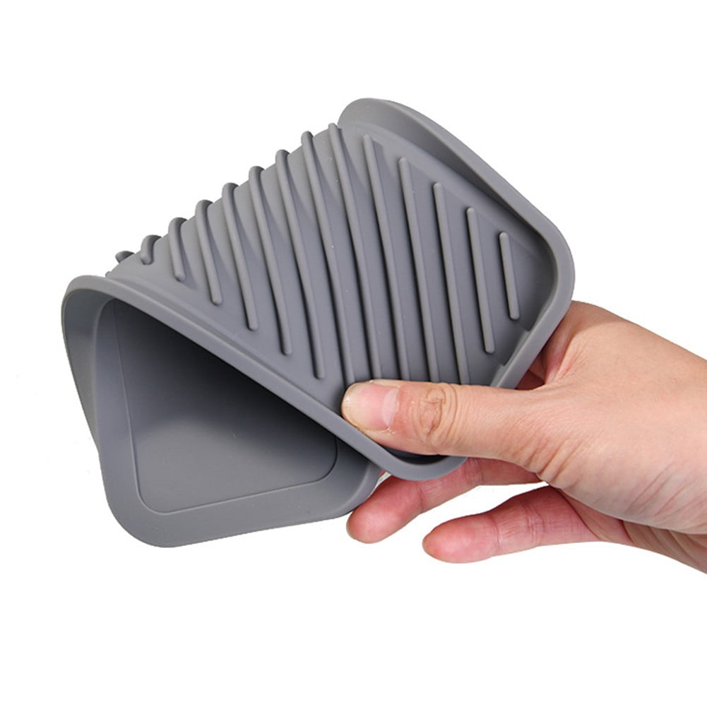 Multi-Functional Silicone Sink Organizer Tray With Built-In Drain Lip ...