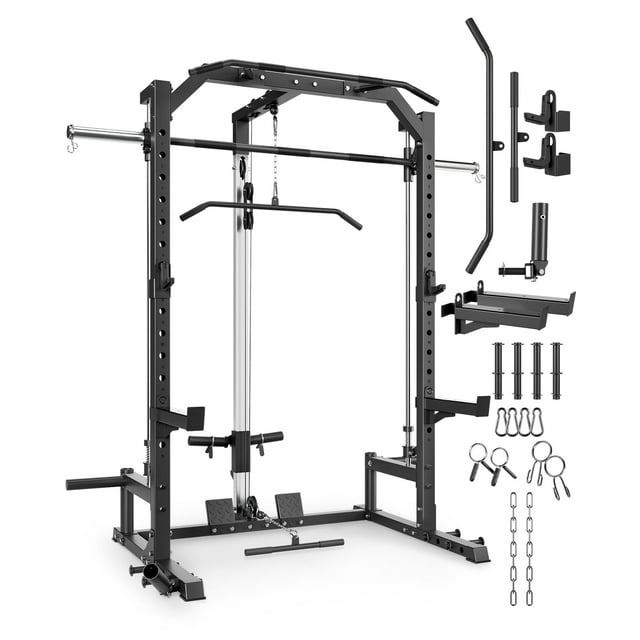 Garvee Multi-Functional Smith Machine Home Gym, 2200 lbs Heavy Duty ...