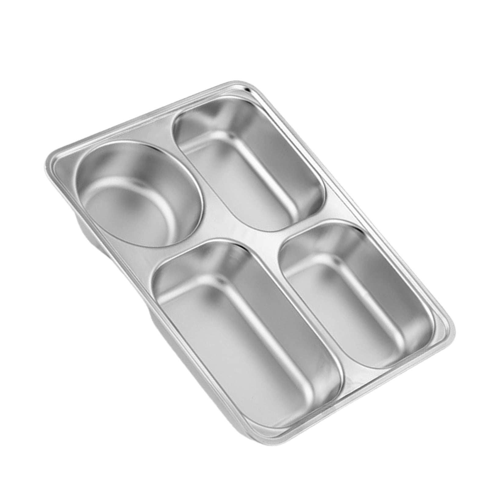Multi Functional Stainless Steel Divided Plate For Cafeteria School ...