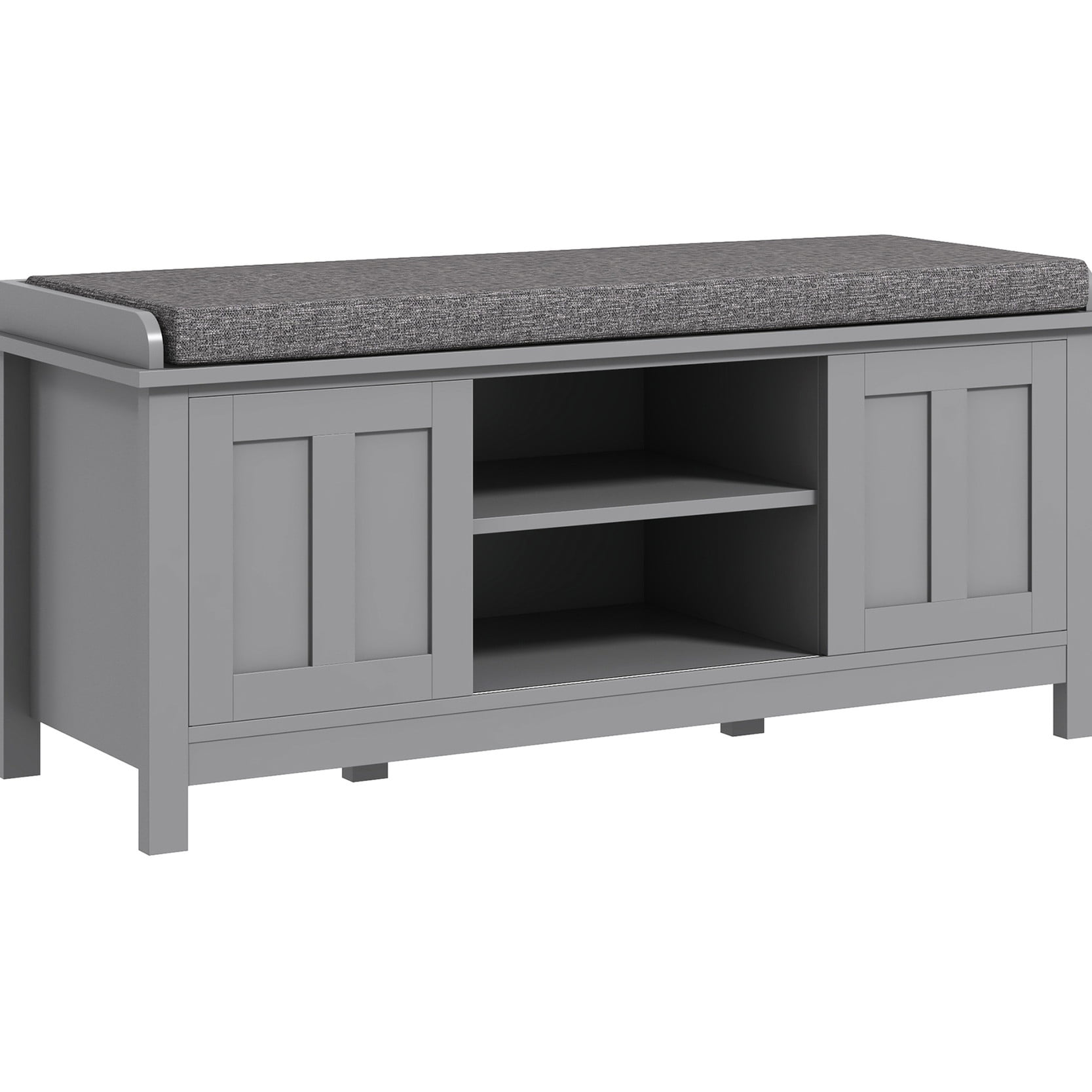 Multi - Functional Storage Bench with Sliding Doors / Thick Foam ...