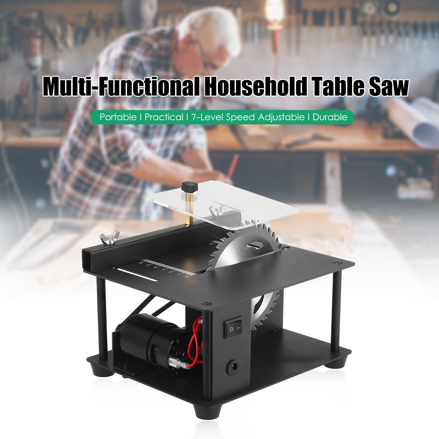 Multi-Functional Table Saw Electric Cutting Machine, Adjustable-Speed ...