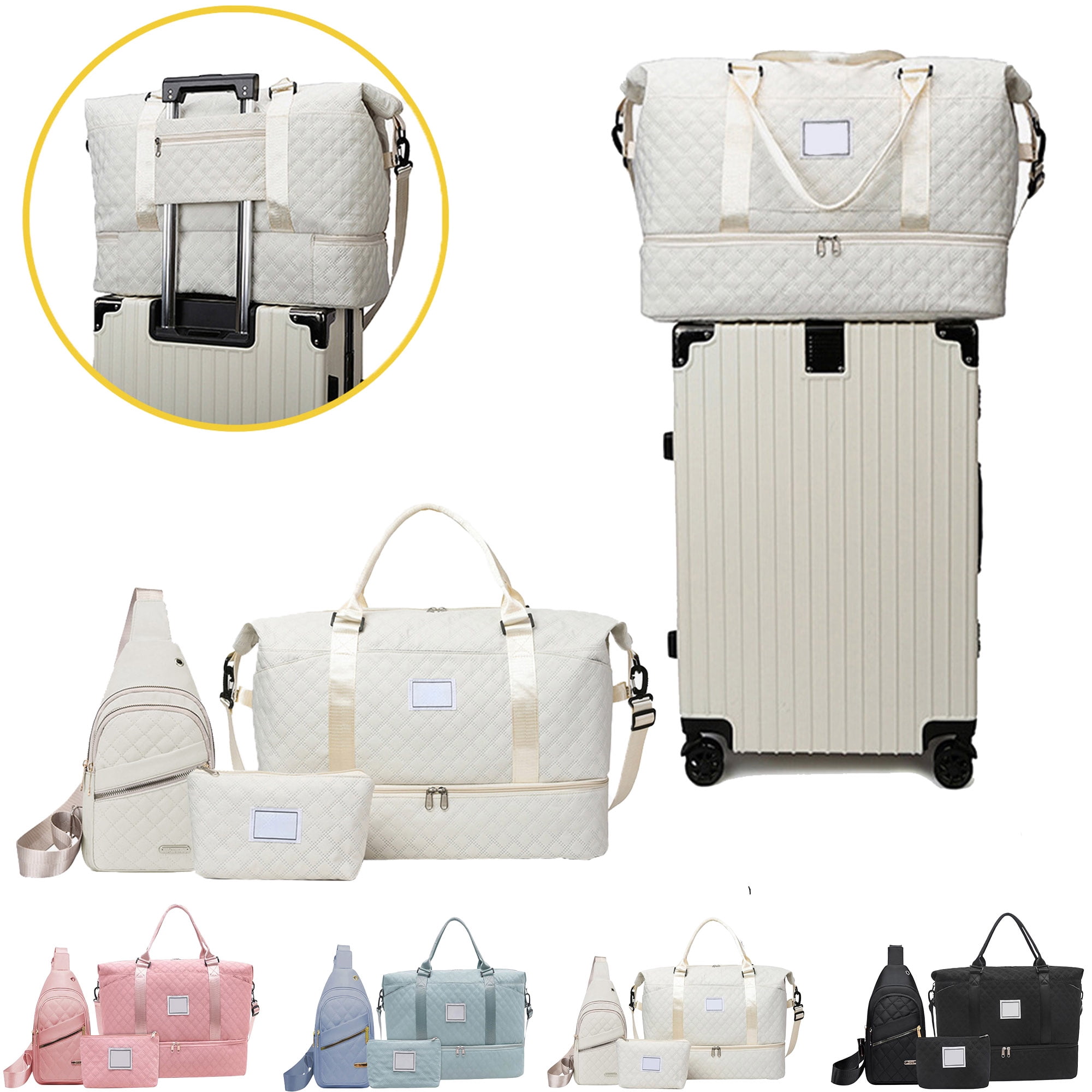 Multi Functional Travel Bag Three Piece Set Large Capacity Lightweight ...