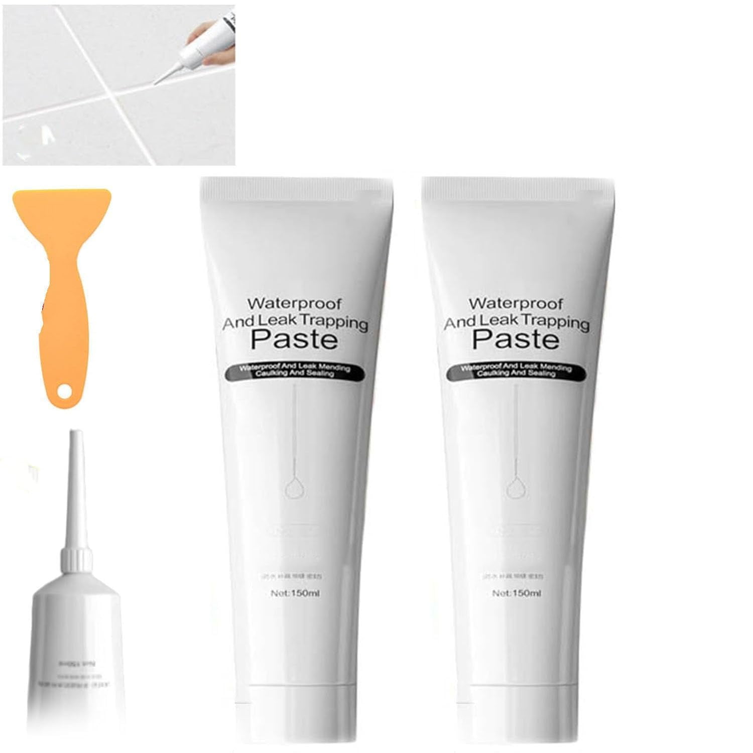 Multi-Functional Water-Based Waterproof Leak Paste,150ml Liquid Rubber ...