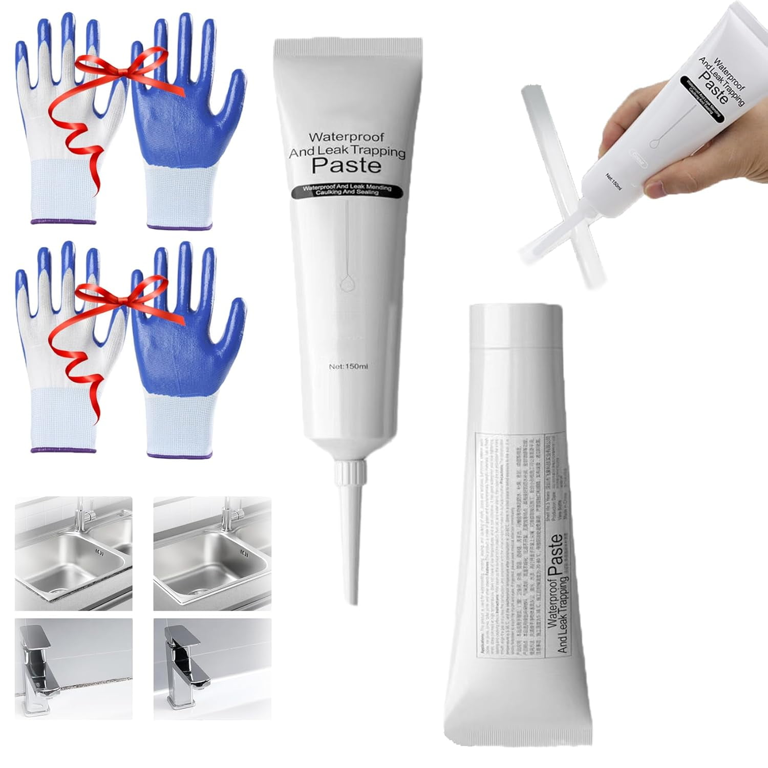 Multi-Functional Water-Based Waterproof Leak Paste, Liquid Rubber ...