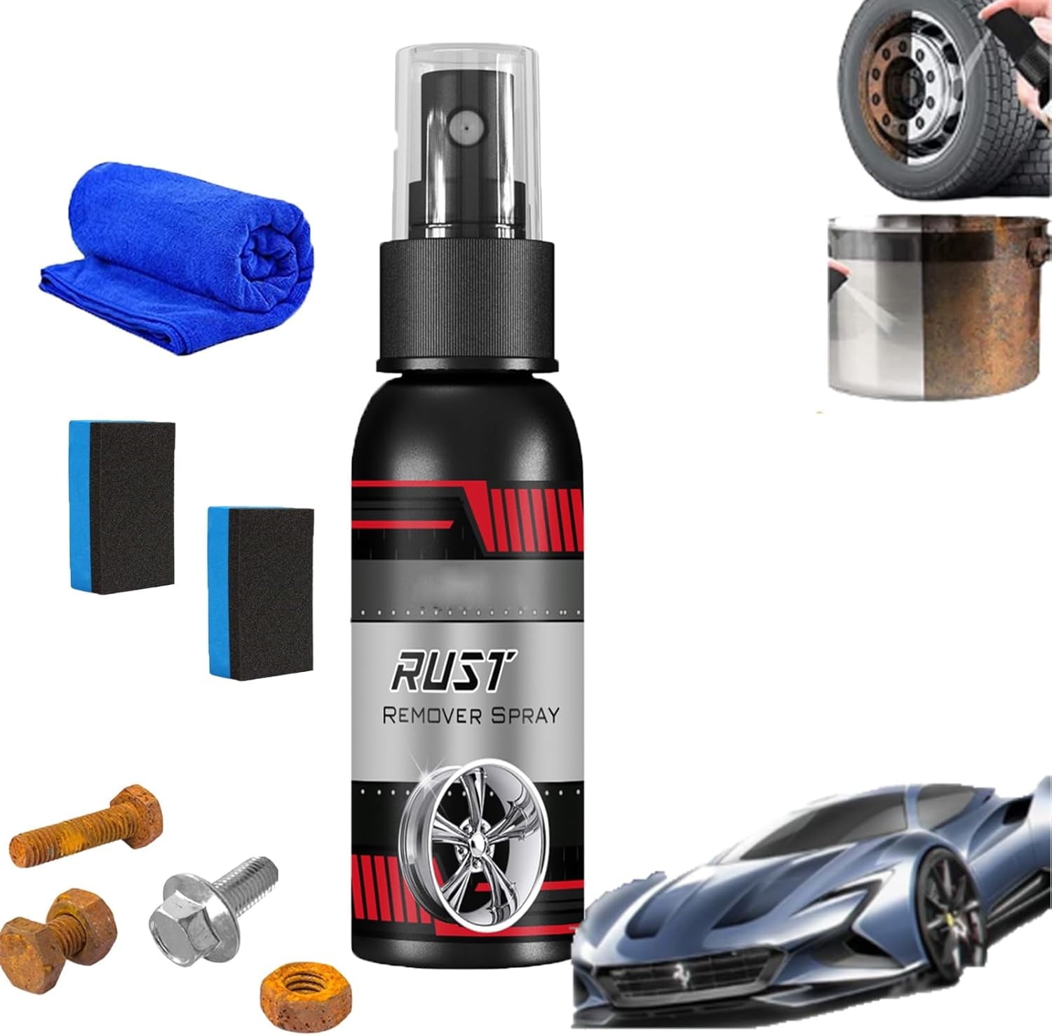 Multi-Functional Wheel Hub Renewal Agent, Multifunctional Metal Rust ...