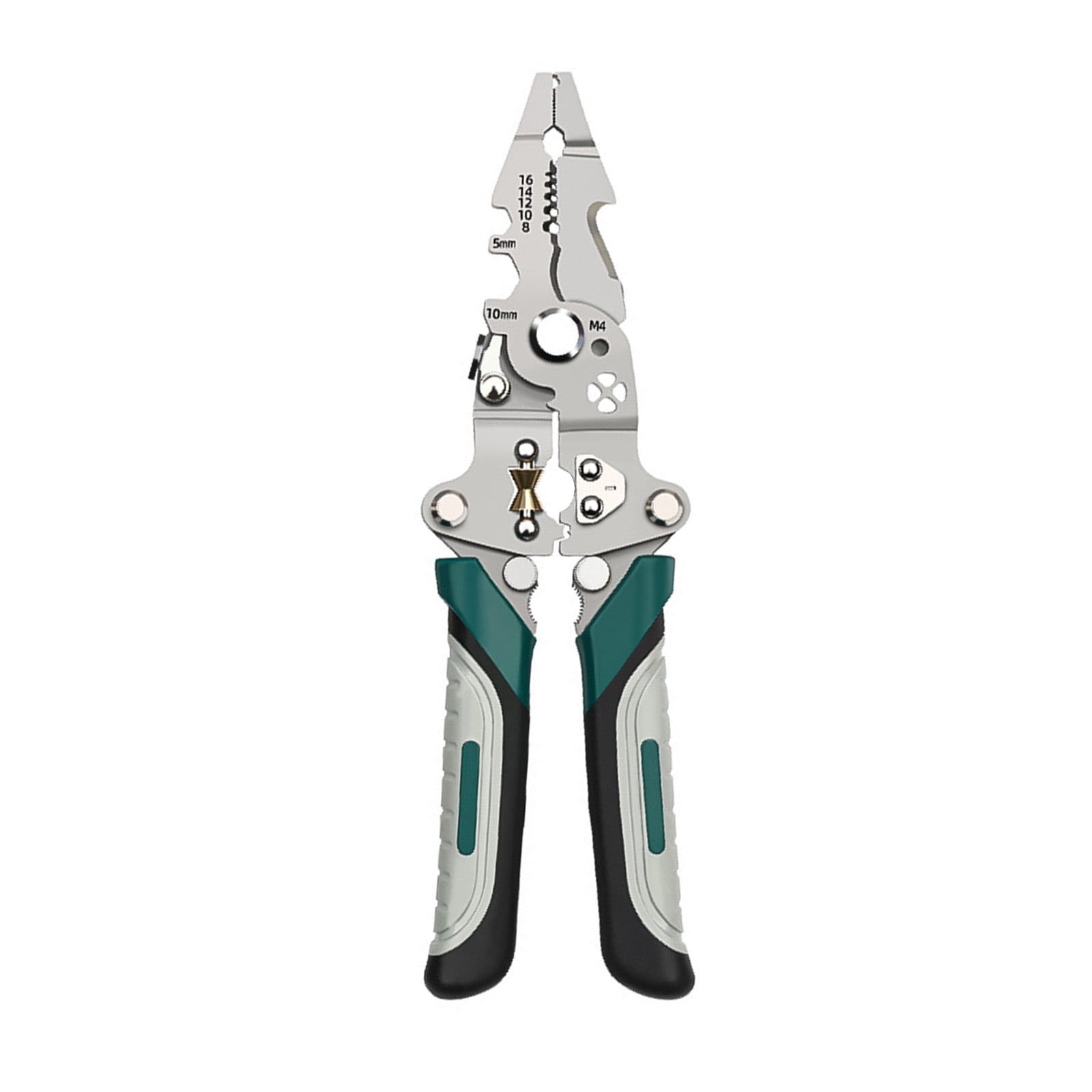 Multi-Functional Wire Stripper and Cutter, Heavy Duty Electrical Pliers with Crimping Tool ...