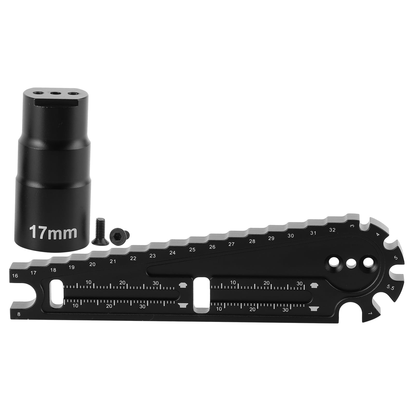 Multi-Functional Wrench and Screw Measuring Tool with 17mm Hex Sleeve ...