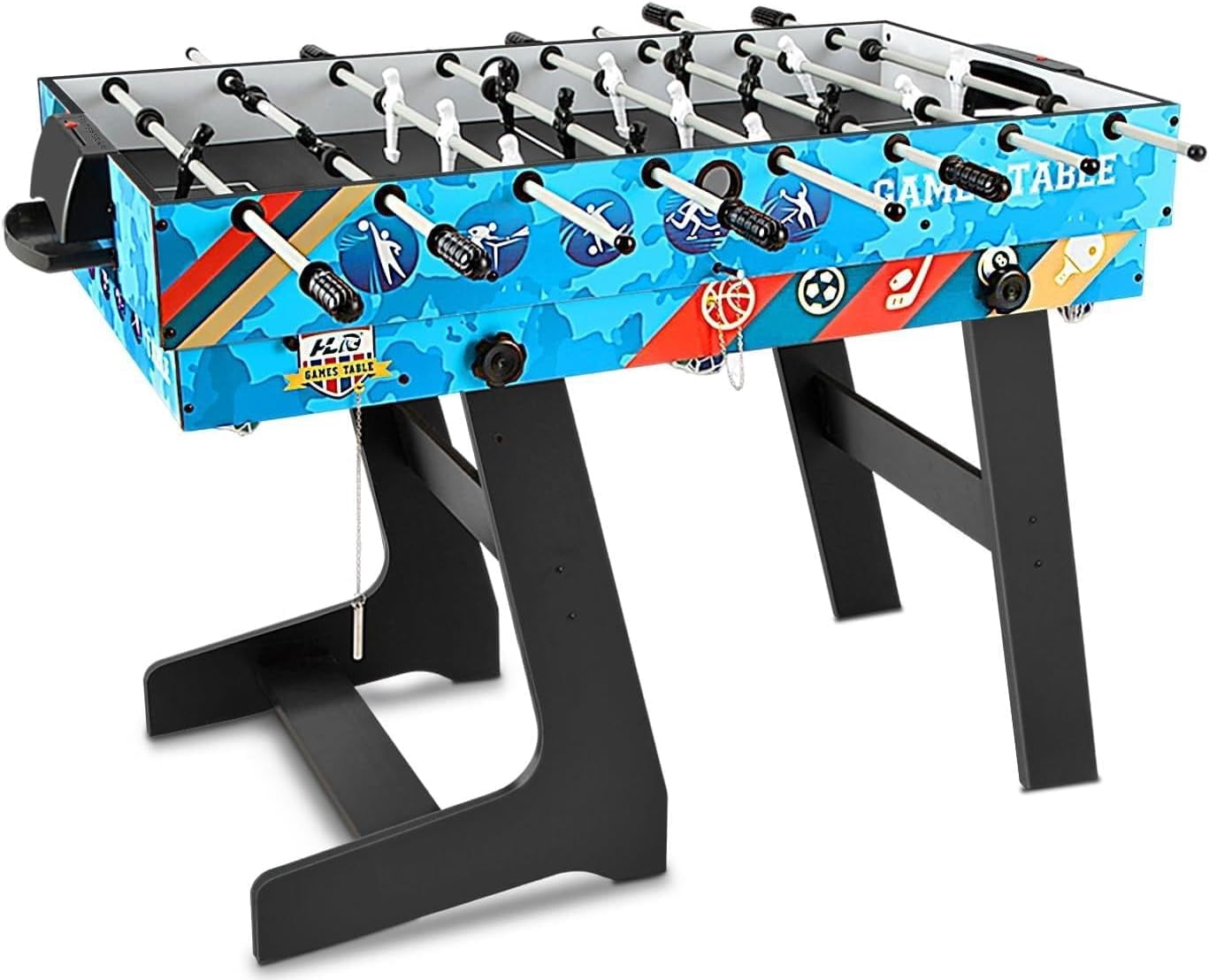 Multi Game Table 5-in-1 Combo Game Table, 5 Games with Hockey ...
