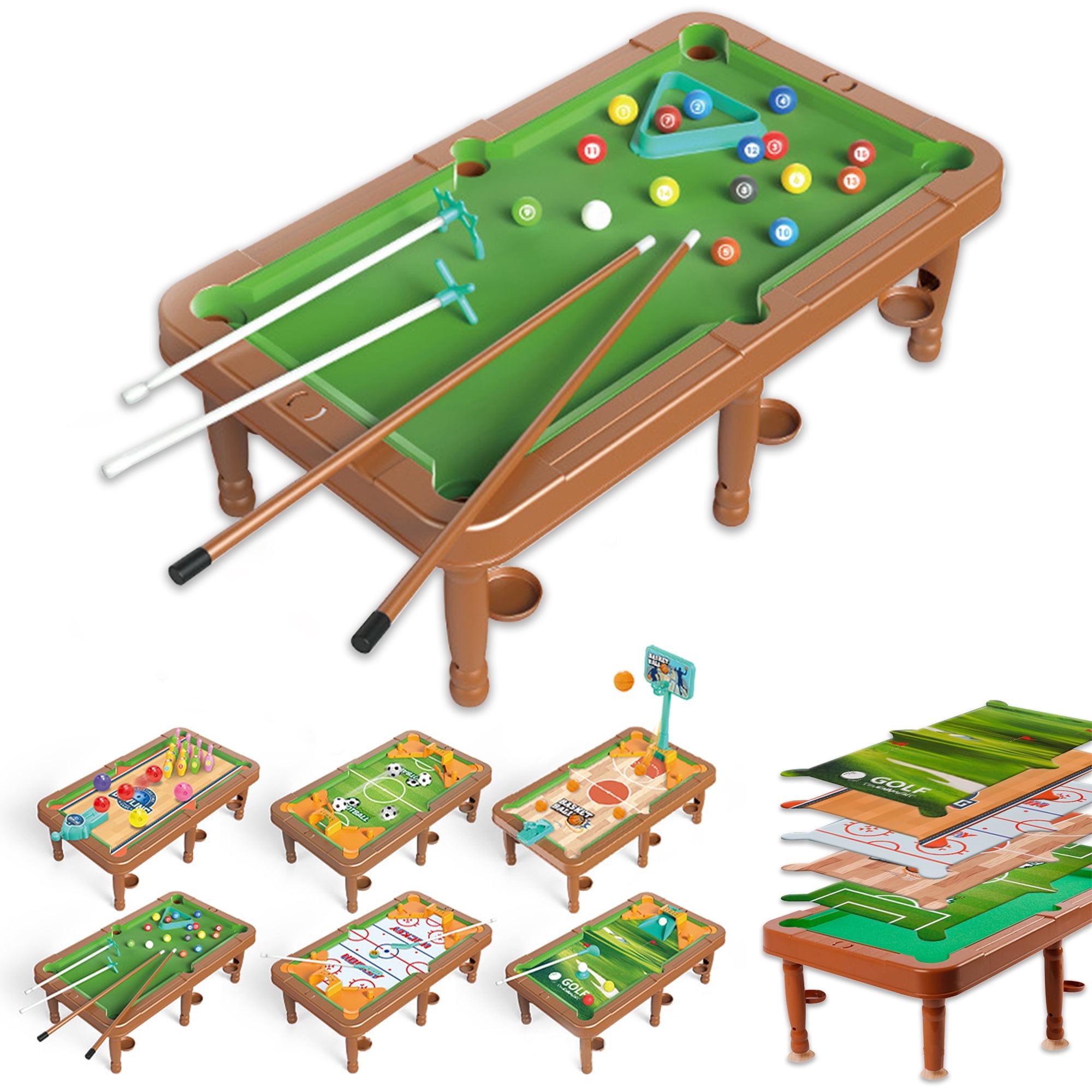 Multi Game Table for Kids,Kids Pool Table with Accessories,Basketball ...