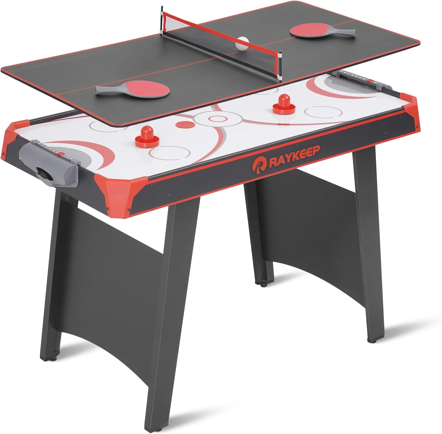 Multi Game Tables, 2-in-1 Air Hockey Table with Table Tennis Top Indoor ...