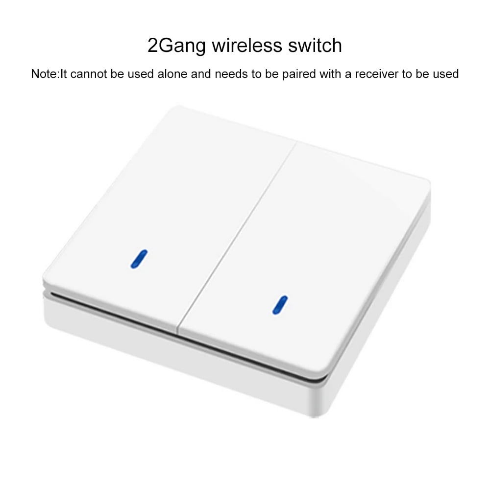 Multi-Gang Wireless Remote Control Light Switch with CR2032 Battery ...