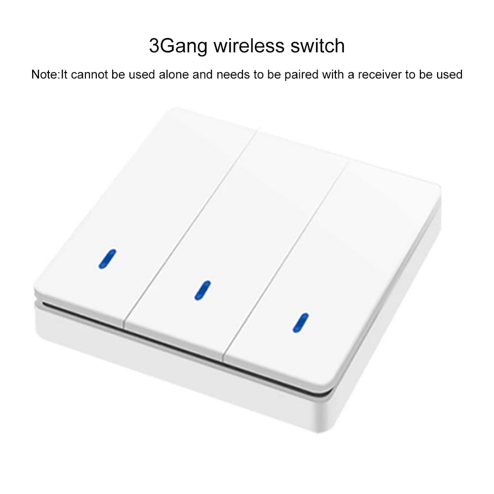 Multi-Gang Wireless Remote Control Light Switch with CR2032 Battery ...