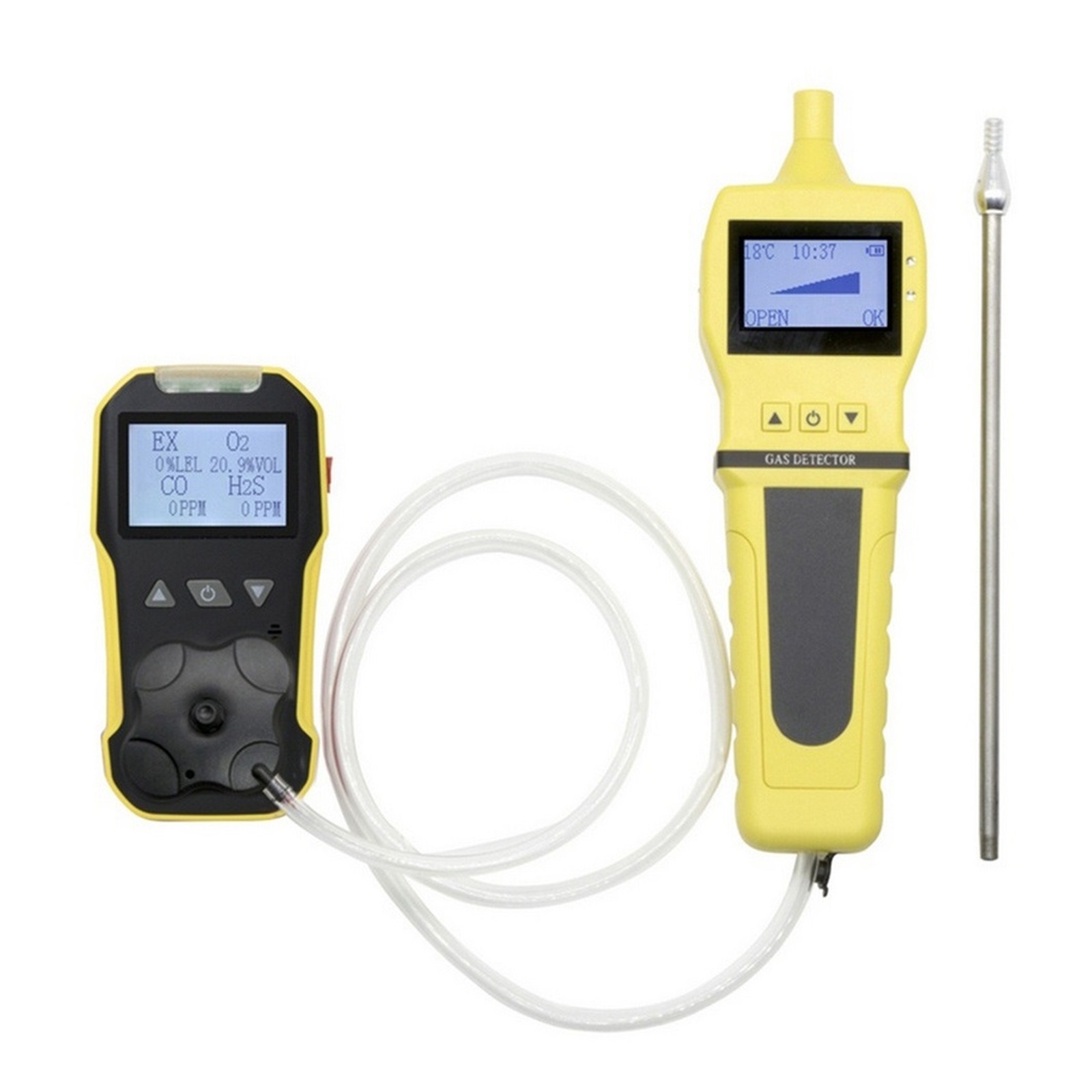 Multi Gas Detector O2 H2S CO LEL 4 in 1 Gas Meter Oxygen Hydrogen Sulfide Carbon Monoxide ...