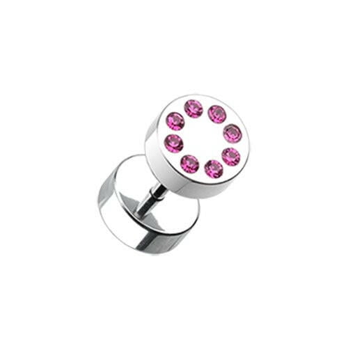 Multi Gem Encircled Steel Fake Plug - Walmart.com