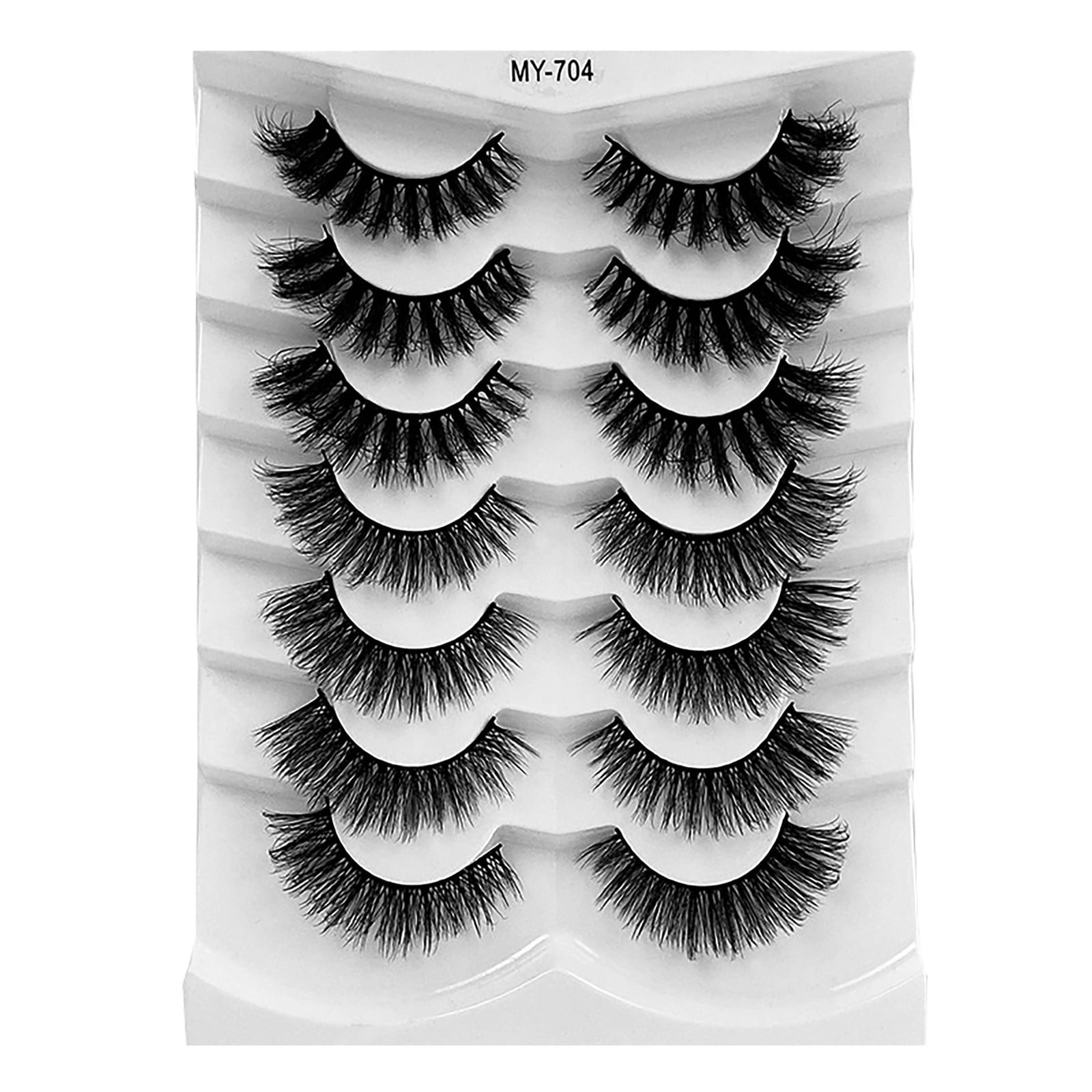 Multi Hair Segmented Grafted Eyelashes Thick Hot-Melt 3D Half False ...