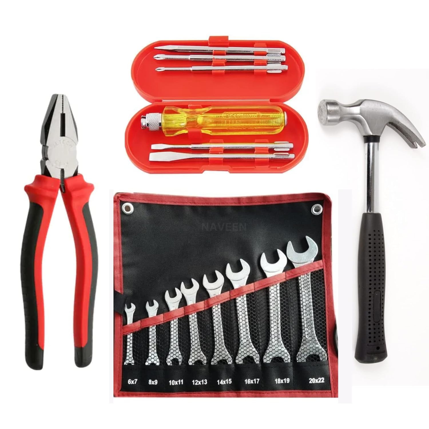 Multi Hand Tool Kit 15 P - 8 Pcs | Set Of Double Open End Spanners ...