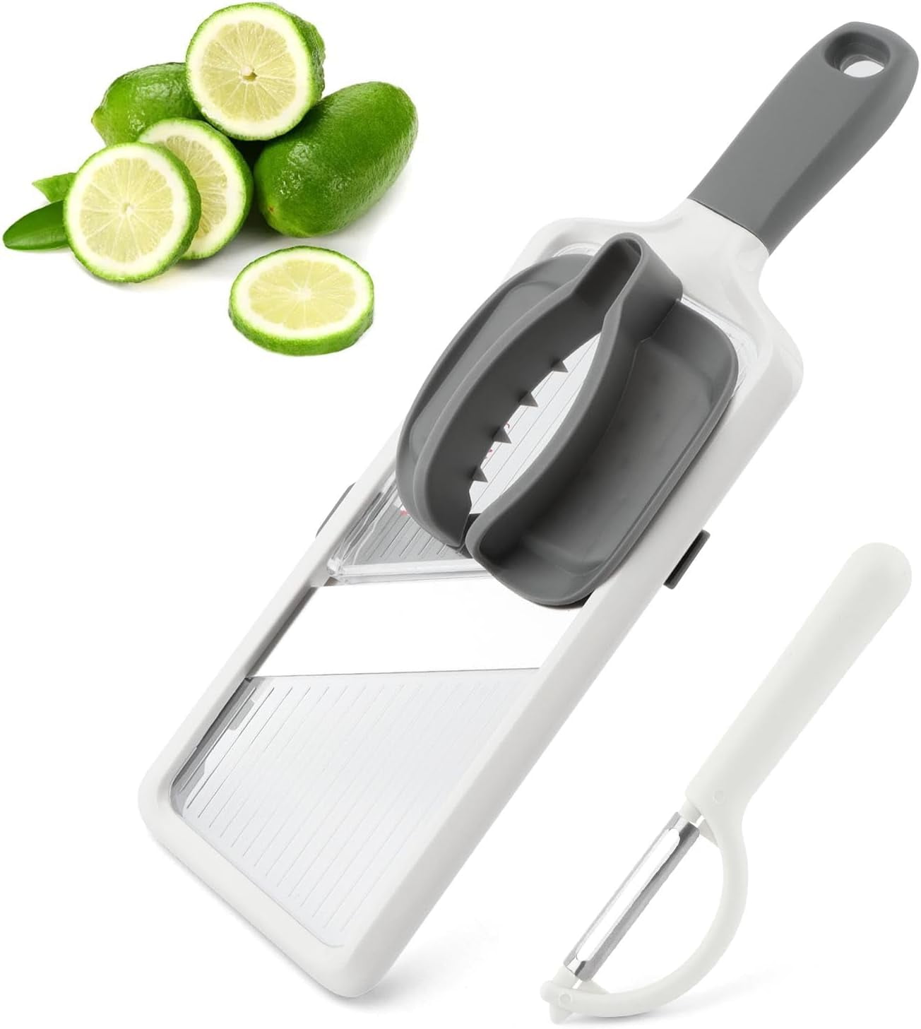 Multi Handheld Mandoline Slicer With Adjustable Stainless Steel Blade, Food Cutter Vegetables ...