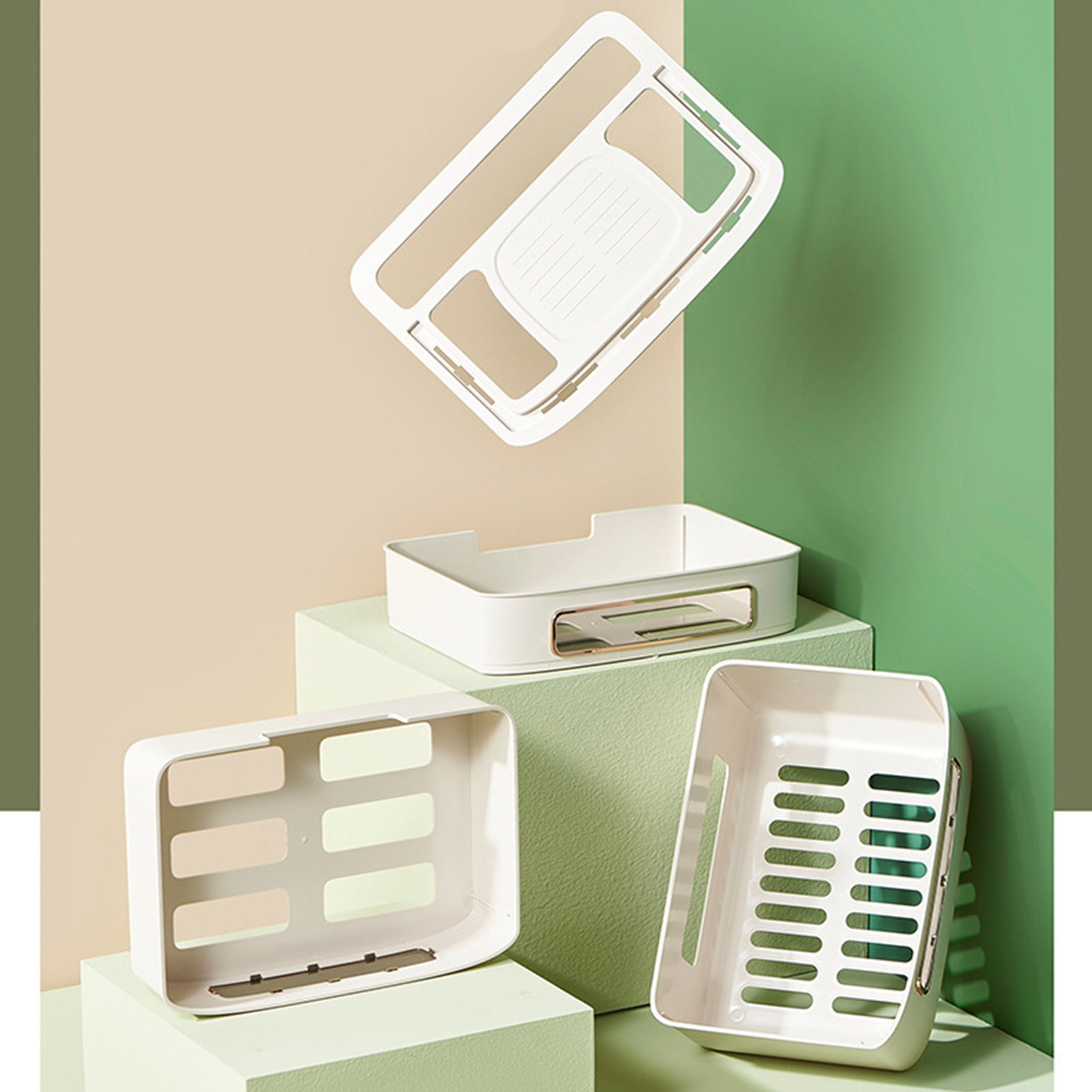 Multi-Hole Detachable Plastic Router Storage Box Cable Management Case ...