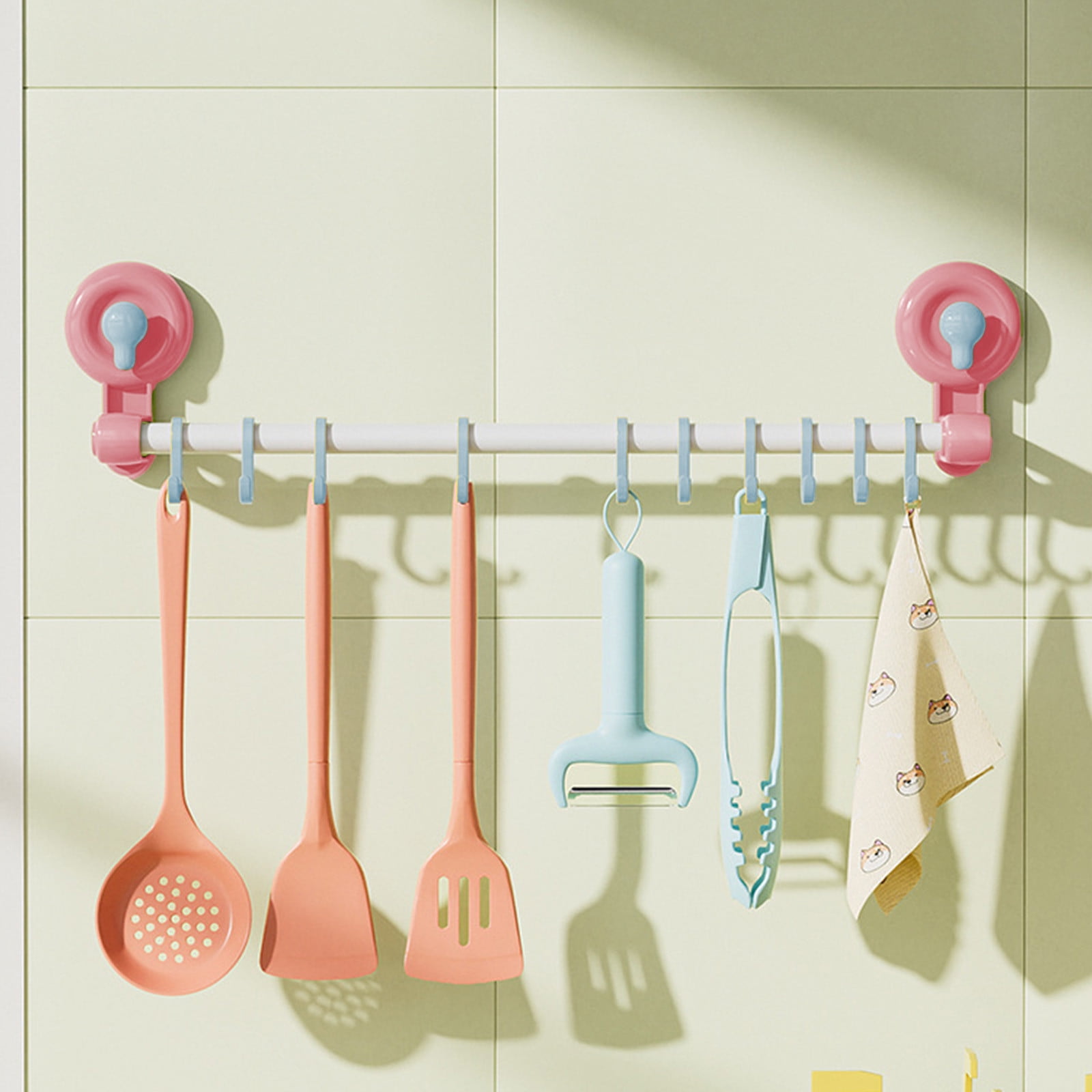 Multi-Hook Hanging Rack 19.69x2.83x1.97in 10-Hook Utility Pole Door ...